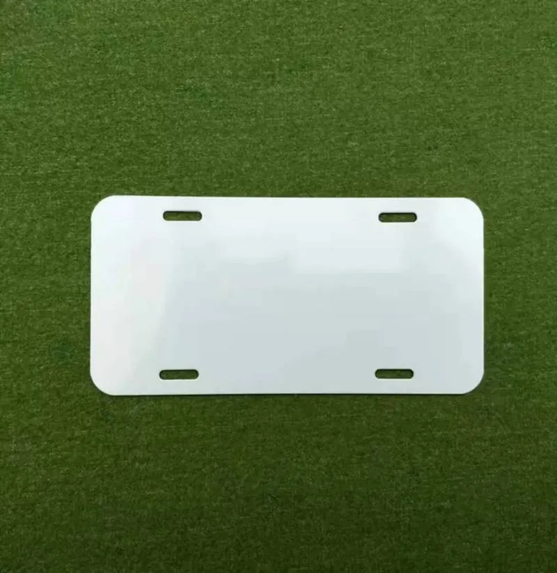 DIY Aluminum License Plates White Sublimation Blanks For Custom ...