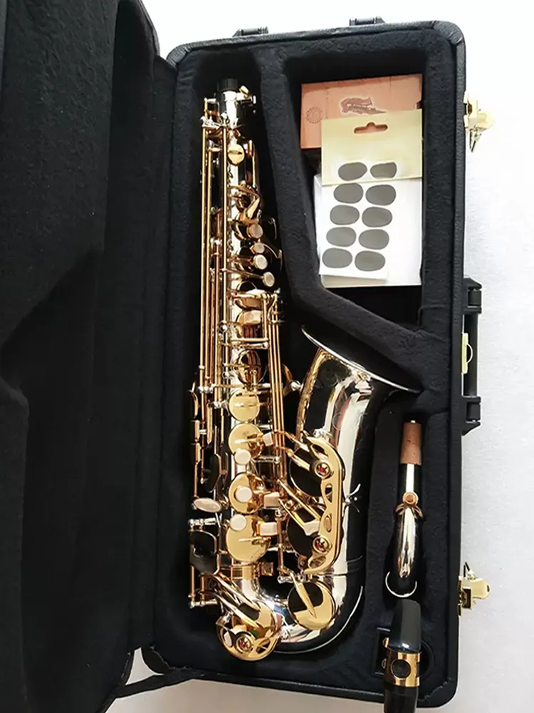 Professional Alto Saxophone - White Copper, Gold Plated, E-Tune, Deep ...