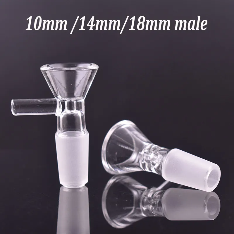Bowl Piece: 10mm Male Slide, 14mm Female Funnel Thick Glass Replacement ...