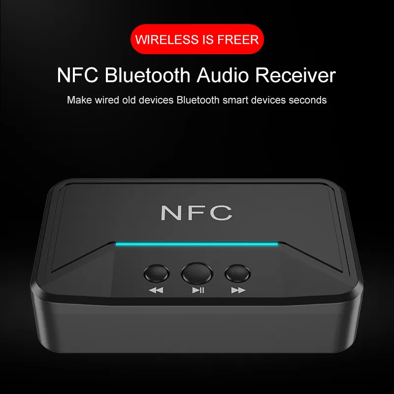 Bluetooth Receiver For Car Audio: Wireless Stereo Adapter With NFC, 3.5mm/RCA Output, Portable ...