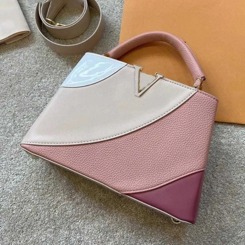 Floral Leather Designer Handbags For Women, Multicolor Shoulder ...