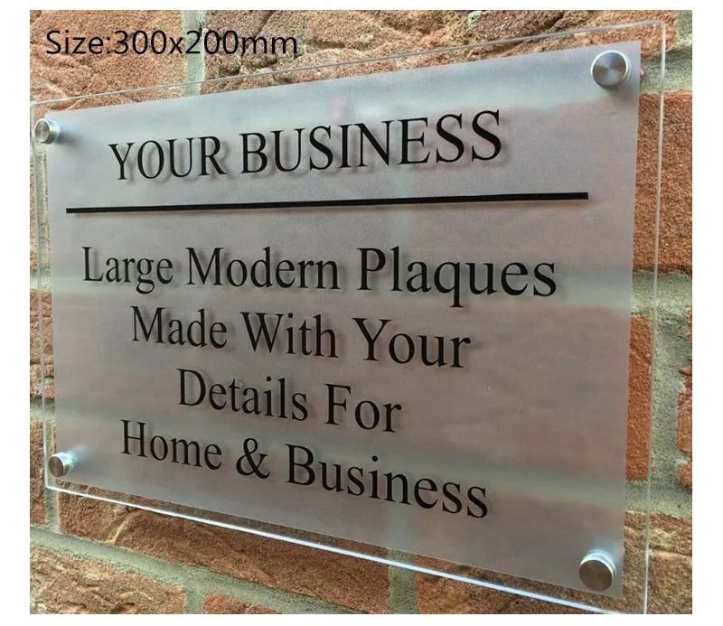 Customize COMMERCIAL OFFICE GLASS EFFECT ACRYLIC BUSINESS SIGNS COMPANY ...