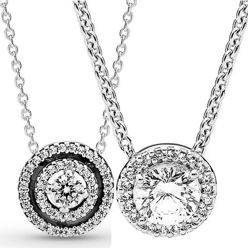 DHgate.com:Sterling Silver Double Sparkle Classic Elegance Collier ...