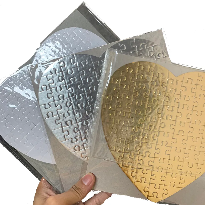 Sublimation Blank Heart Puzzles DIY Puzzle Paper Products Hearts Love ...