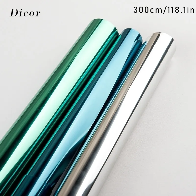 405060 X300CM Reflective UV Window Film Sticker Self Adhesive Mirror ...