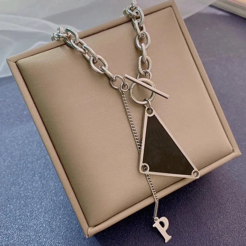 Titanium Metal Necklace: Inverted Triangle Pendant, Stainless Steel ...