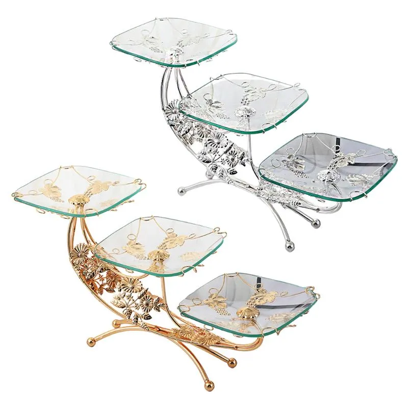 Dessert Display Trays Metal & Glass Fruit Plate:... From Sophine11, $48 ...