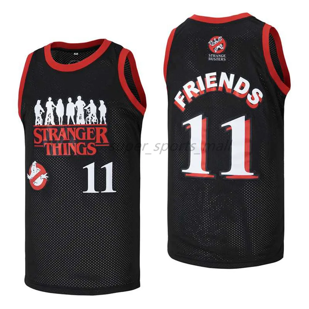 Movie Basketball Jerseys #11 Stranger Things Eleven Jersey Mens Size S ...