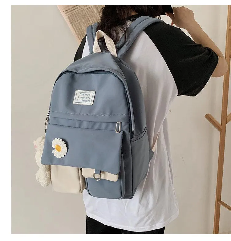 Pink Book Bags For Girls Lightweight Student Backpack With Multiple ...