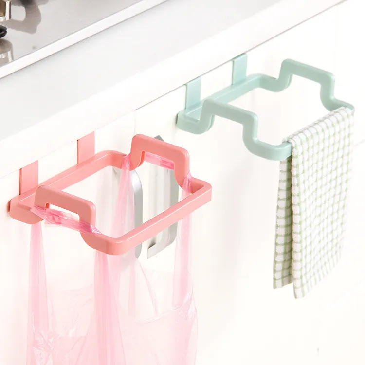 Kitchen Hanging Trash Bag Rack Portable Trash Bag Plastic Garbage Bag ...