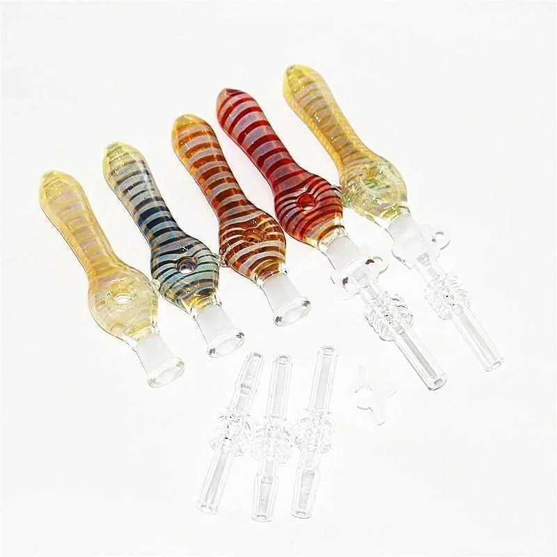 Glass Nector Collector Kit With Quartz Tips Stainless Steel Tip Hookahs ...