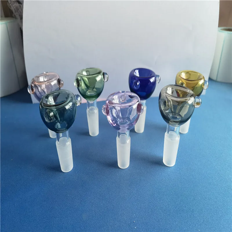 Colorful Thick Glass Hookahs Smoking Pipes 14mm Mini Vaping Water ...