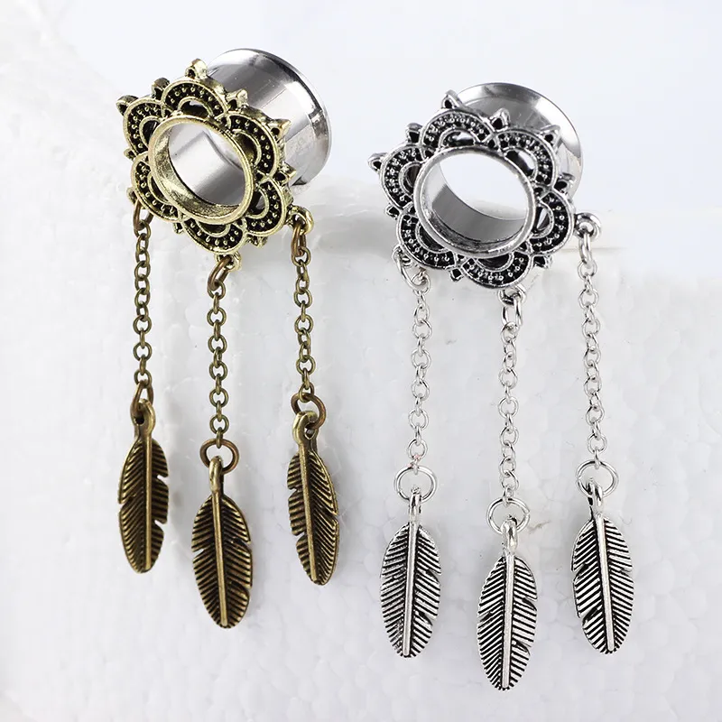 DHgate.com:Unisex Stainless Steel Ear Gauge Plugs and Tunnels Body ...