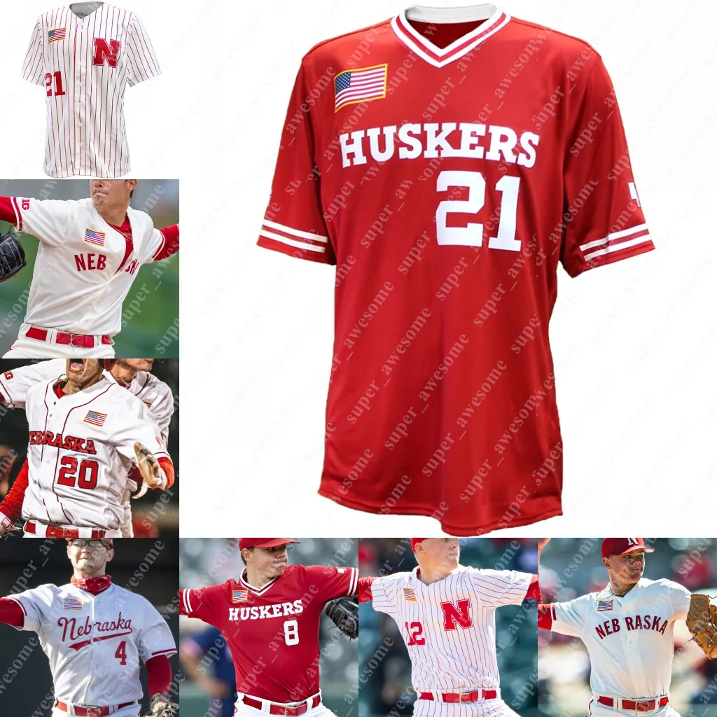 Nebraska Baseball Jersey Max Anderson Griffin Everitt... From Super ...