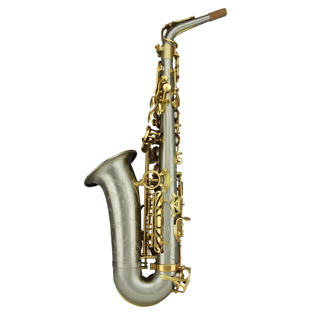 Premium Alto Saxophone - Brushed Cupronickel Body, Smooth Action Keys ...
