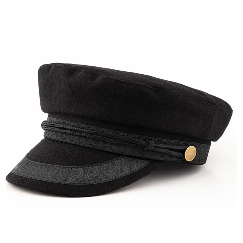 BrandName Wool Military Cap Large Size Flat Felt... From Linjun07, $8. ...