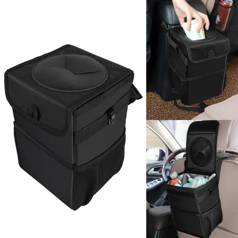 DHgate.com:Waterproof Car Trash Can with Lid, Folding Car Organizer ...