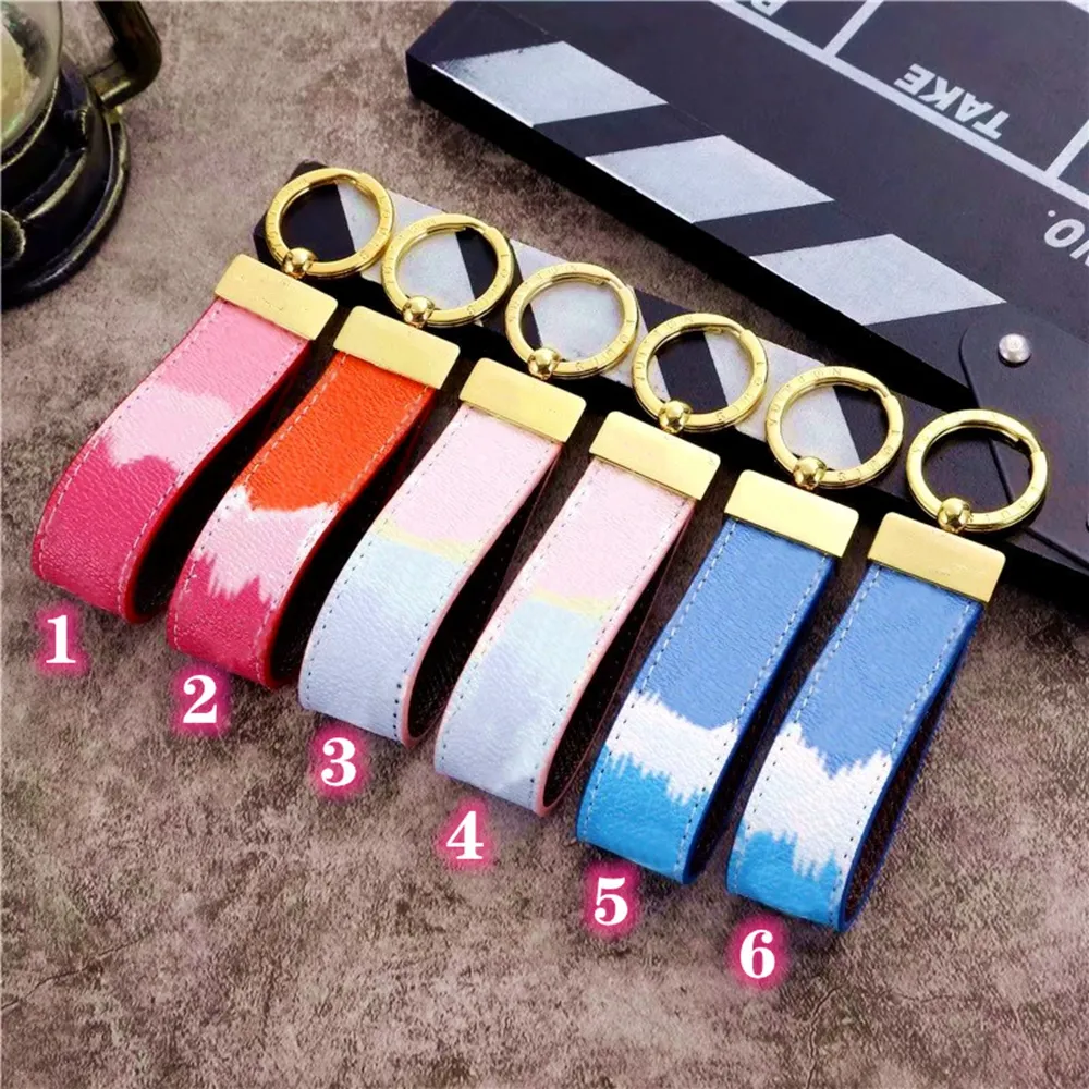 Top Designer Keychain: Fashion Brand Luxury Leather Keyring Pendant ...