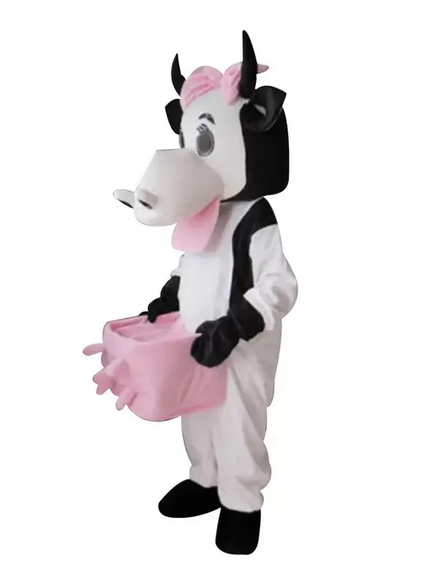 Adult Cartoon Cow Mascot Unicorn Costume For A Fun And Cute Look From