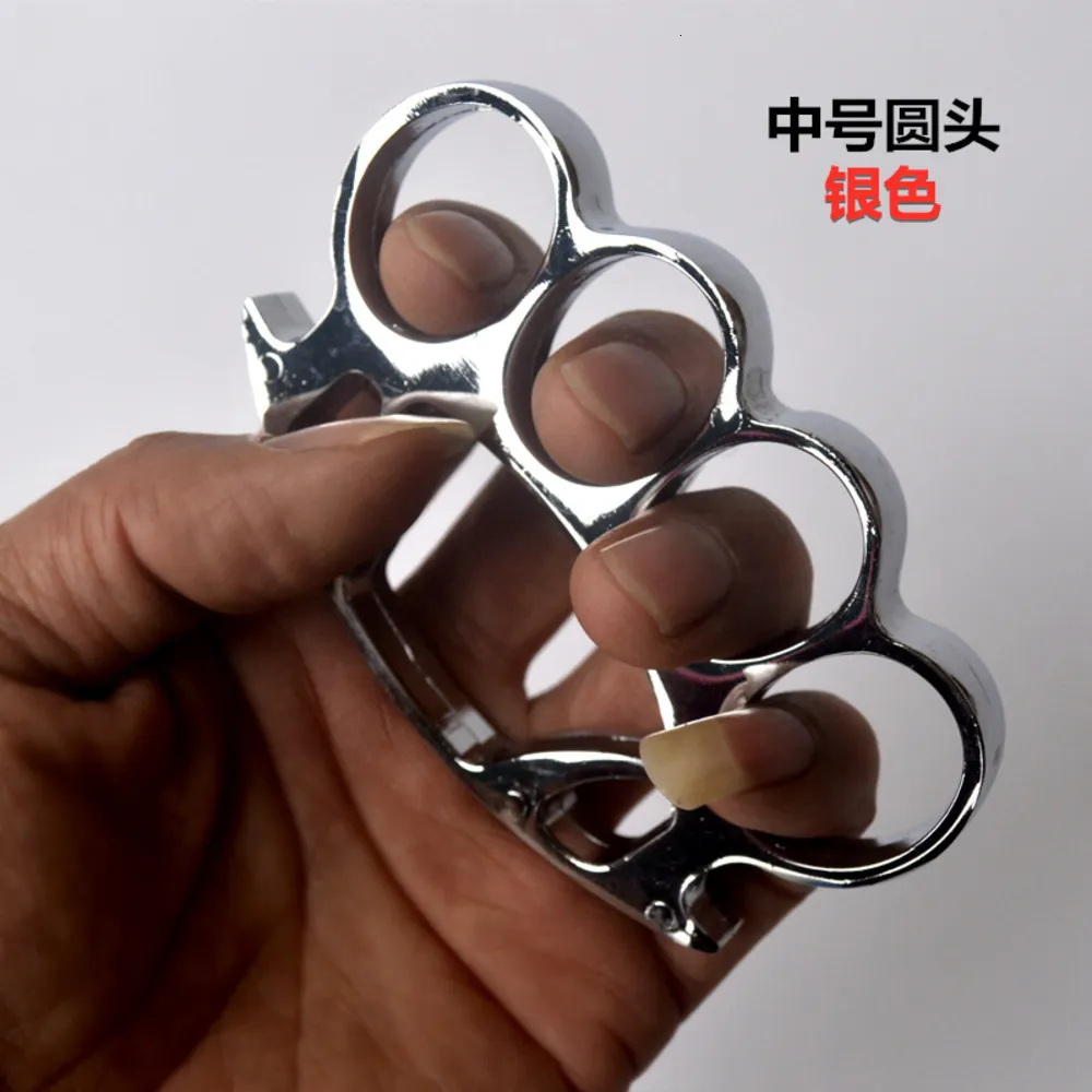 Heavy Duty Alloy Finger Ring Weapon - Thickened Head EDC Hand Clasp ...