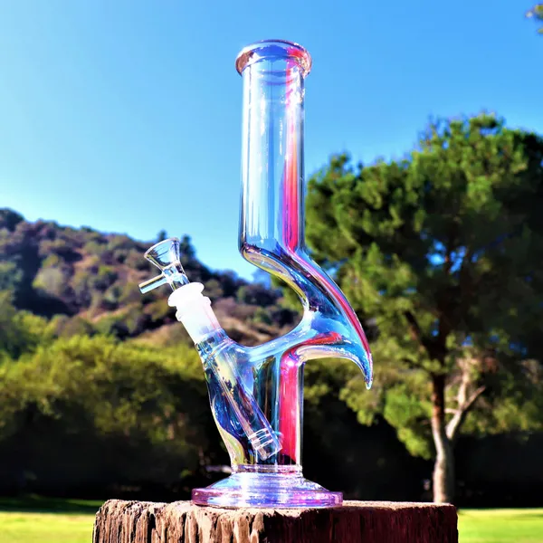 Blue Matrix Unbreakable Split Glass Percolator Bong With Thick ...