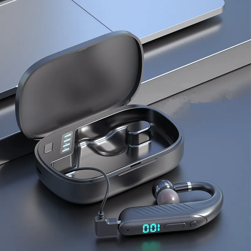 Wireless headset M6 ear hook wireless earphones with battery box for ...