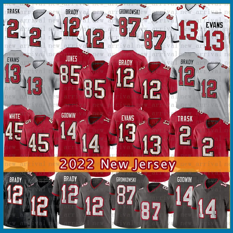 Tampa Bay Football Jerseys Evans, Godwin, Barrett, Trask, Vea, Brady, Mayfield, White From ...