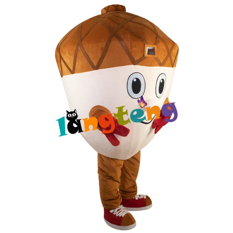 Adult Acorn Mascot Costume - Premium Quality Hazelnut Fancy Dress for ...