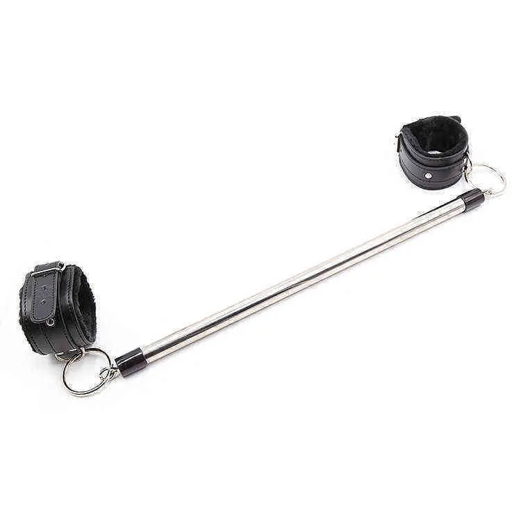 Nxy Bondage Set: Black Metal Iron Tube Adult Flirting Fun Plush ...