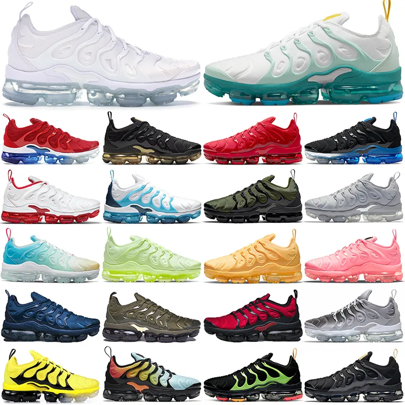 Tn Plus Running Shoes Mens Royal Orange Gradients Triple Black White ...