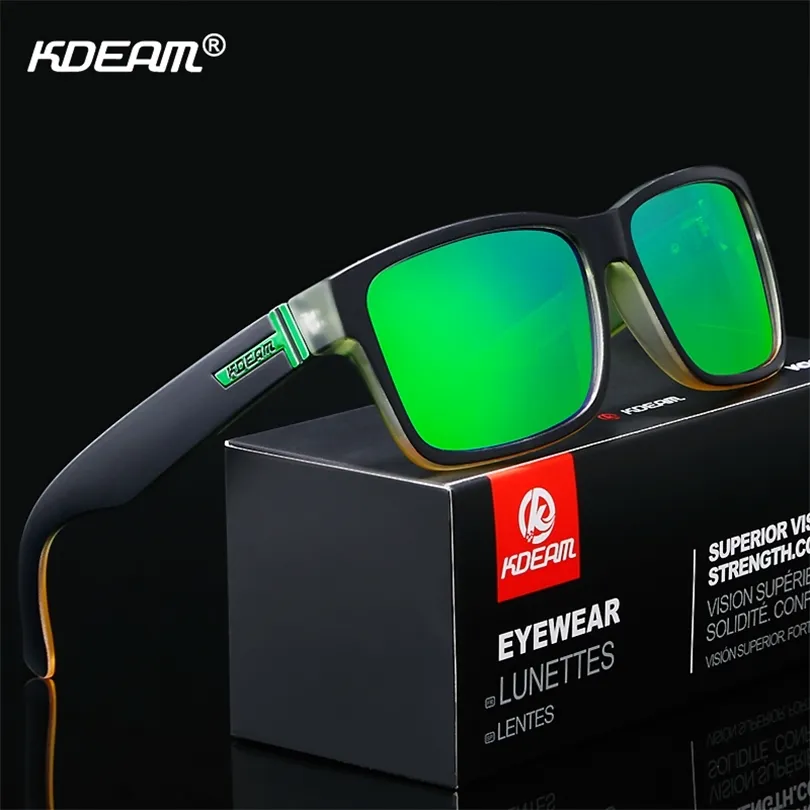 KDEAM For Men Polarized Sunglasses Sport Crazy Colors Sun Glasses ...