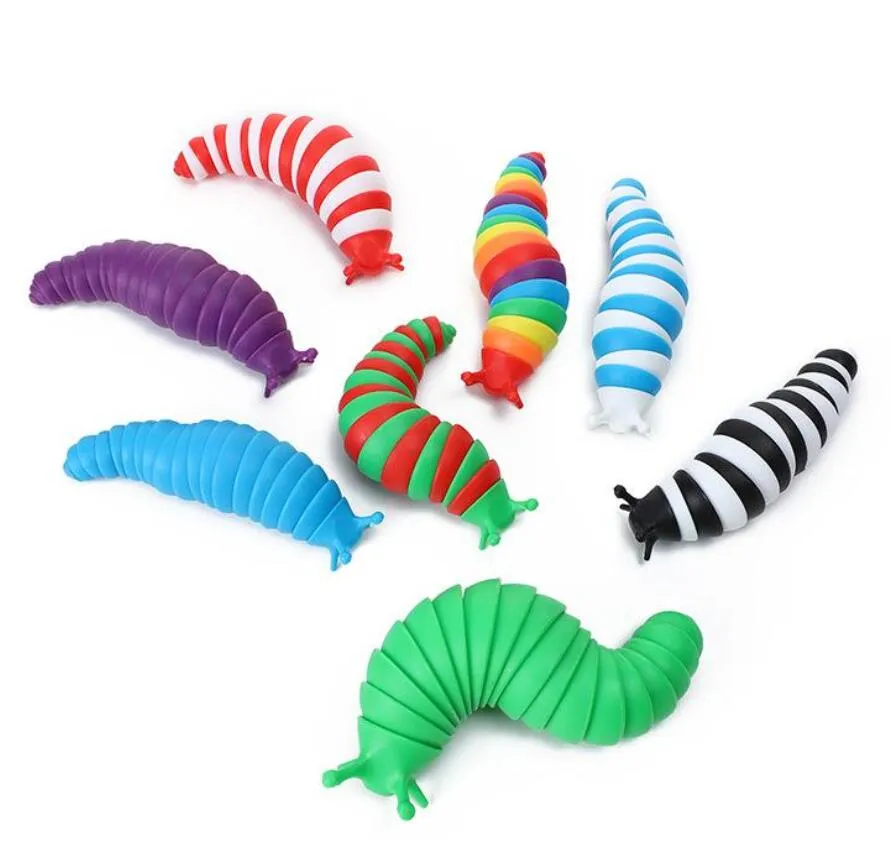 Fast Delivery Fidget Toy Slug Party Articulated Flexible 3D Slug Joints ...