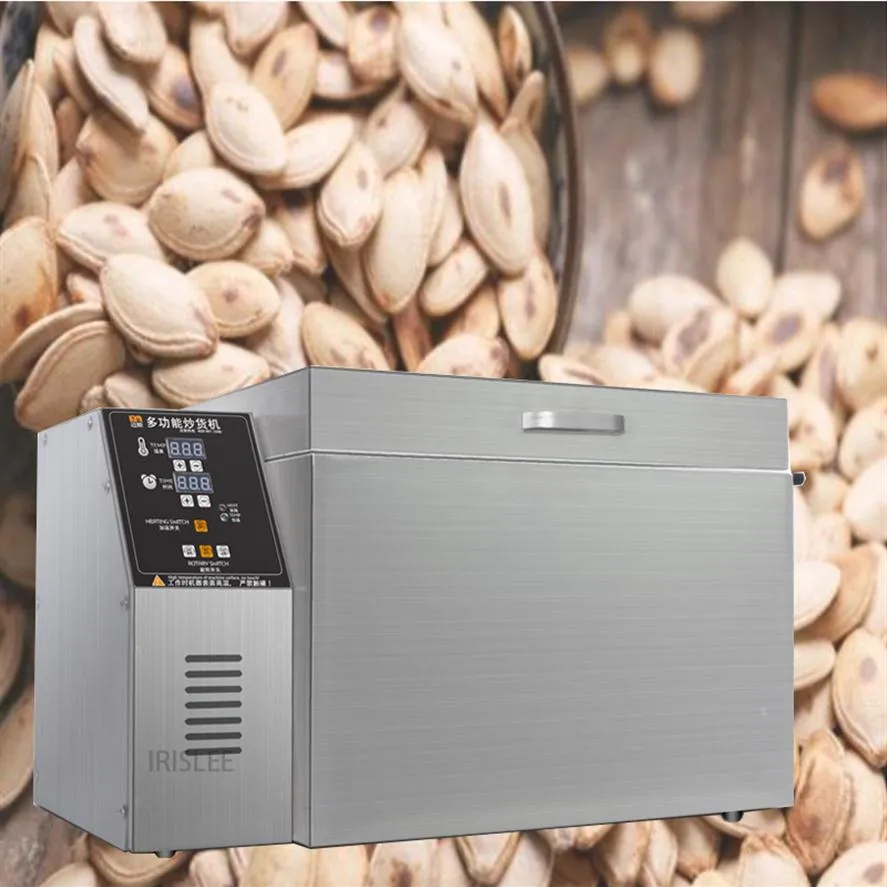 ₩472973에서 1800w 수직 로스팅 머신 완두콩 너트 로스터 식품 가공 기계 프라이드 멜론 씨앗 튀김 땅콩 212a Dhgate