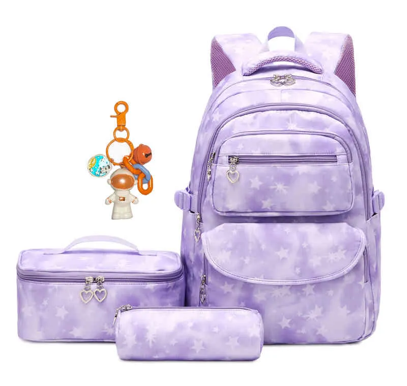 Cartoon Character With Backpack Girls School Backpack Set, Lightweight ...