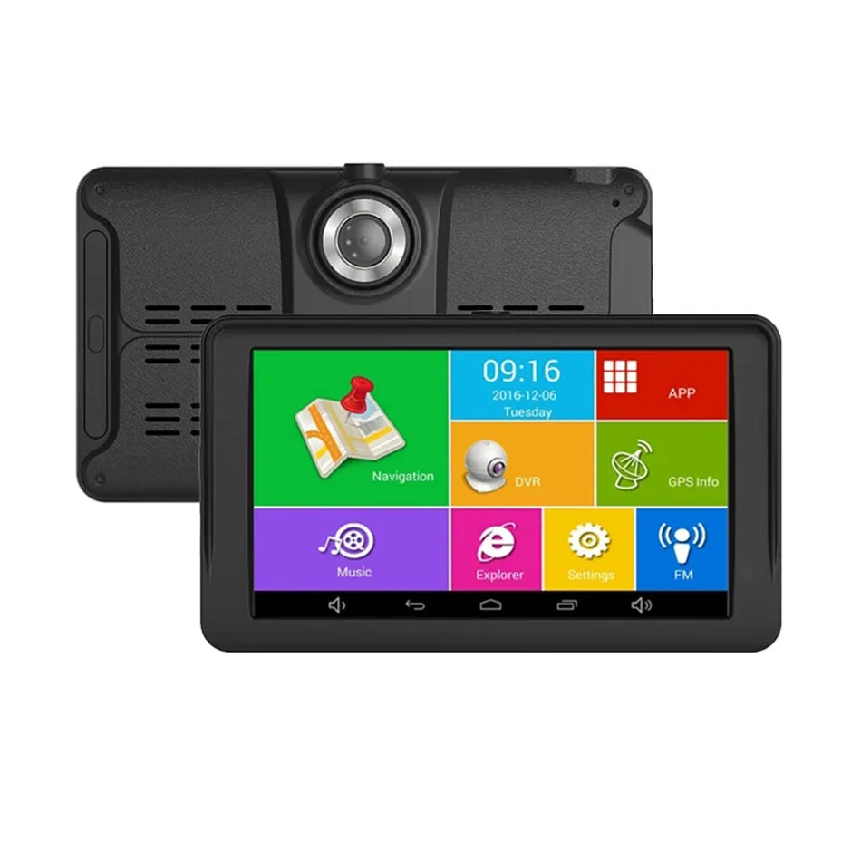 7 Android Car GPS Navigation System - WiFi, Bluetooth, DVR, FHD 1080p ...