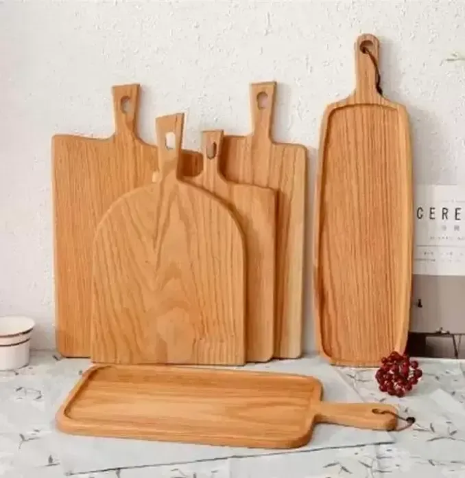 Square Wooden Serving Tray - Versatile Kitchen Chopping Block, Sushi ...