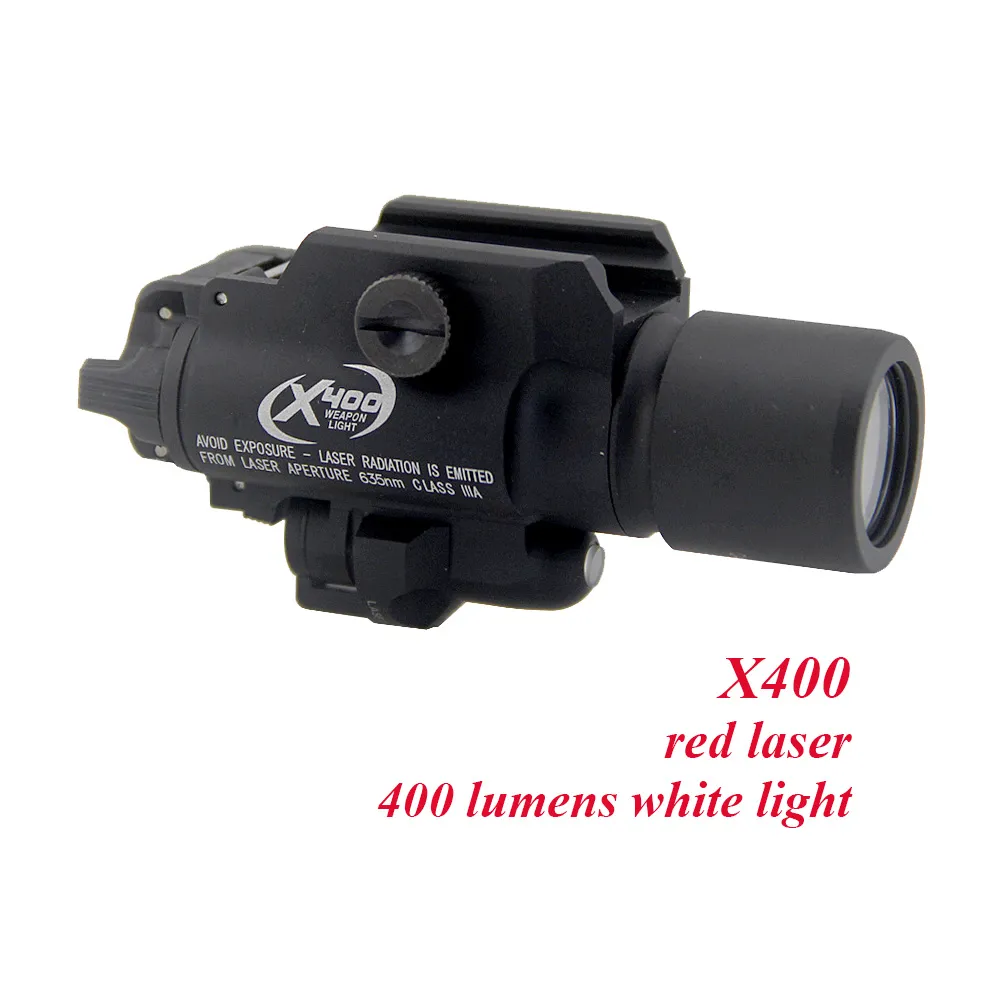 Tactical X400 Gun Light Ultra High Ouput LED Pistol White Light With ...