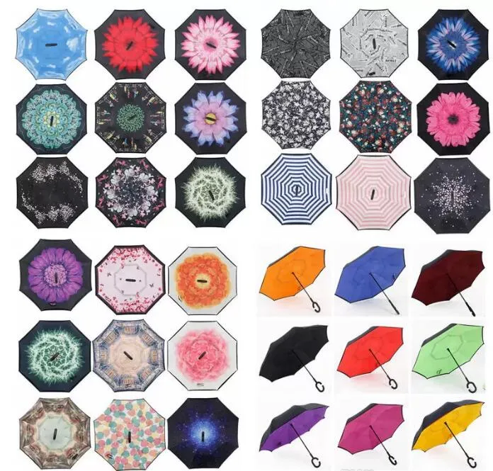 Craft Umbrellas: Inverted Sun & Rain Umbrella With Long Handle, Reverse ...