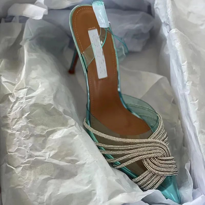 Bulk Silver Rhinestone Heels Crystal Embellished Pumps: Designer Ankle ...