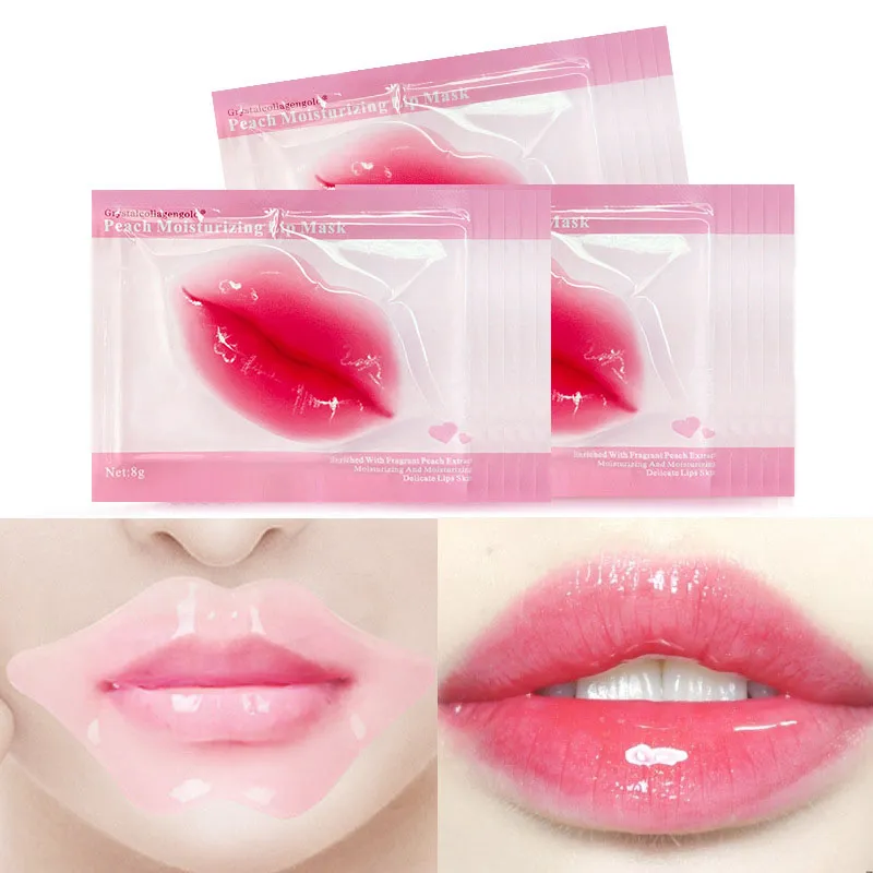 Crystal Collagen Lip Mask Hydrating Moisturizing Gel Patch For Lip Care ...