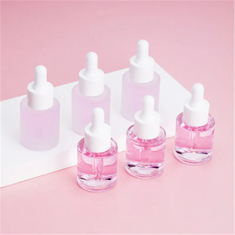 Refillable 20ml Frosted/Clear Glass perfume dropper bottles for ...