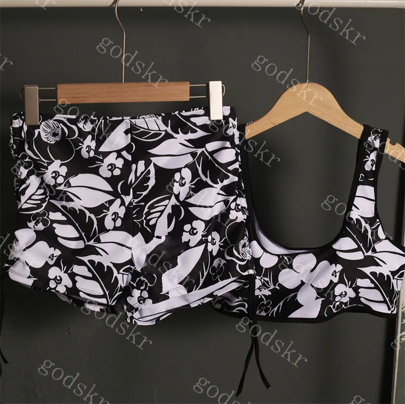 DHgate.com:Womens Floral Print Swimsuit Set - Tank Top and Shorts ...