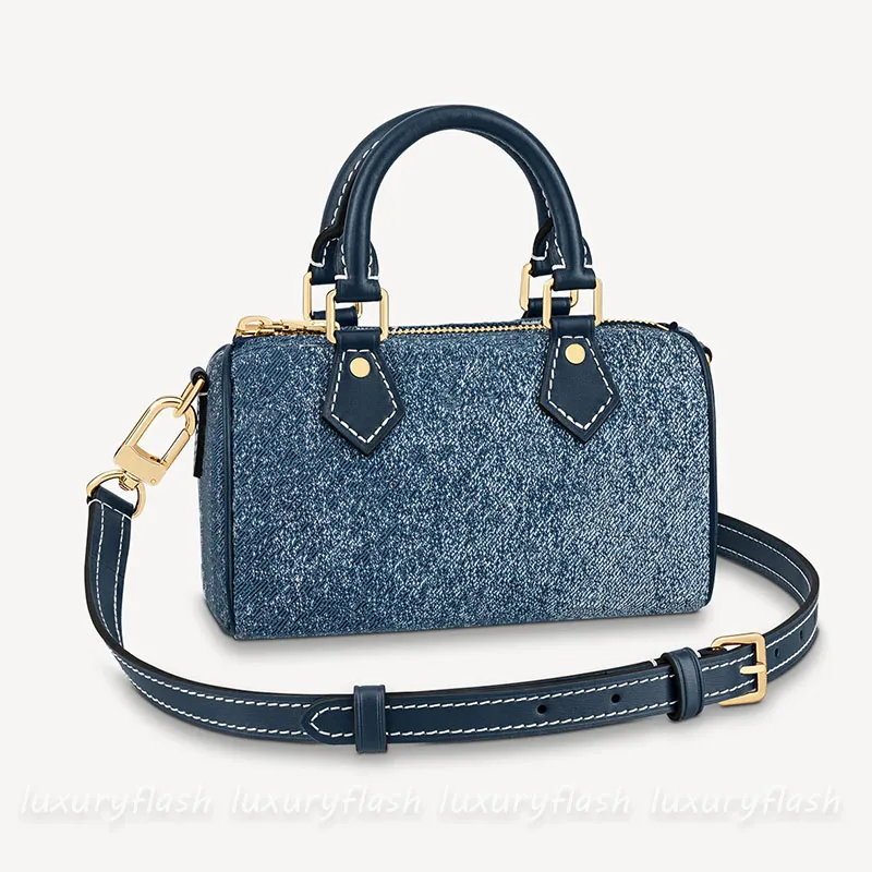 Designer Denim Handbags New Nano Mini Bag, Vintage Style Shoulder ...