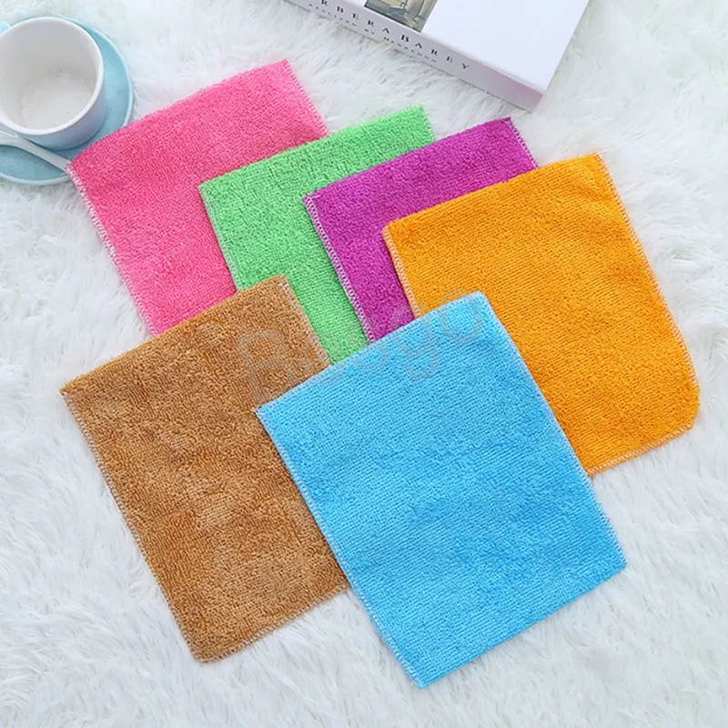 Oil Stain Remover Cleaning Cloths - Reusable Kitchen Dishcloths, Multi ...