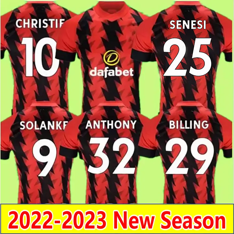 22 23 SENESI OUATTARA CHRISTIE Soccer Jerseys SEMENYO LERMA SOLANKE ...