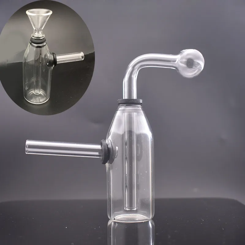 Detachable Glass Oil Burner Pipe | Pyrex Thick Clear Small Hookah ...
