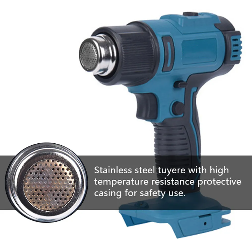Cordless Heat Gun - Portable Hot Air Gun, Adjustable Temperatures, 2 ...