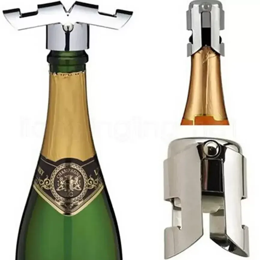 DHgate.com:Stainless Steel Wine Bottle Stopper Vacuum Sealed Champagne ...
