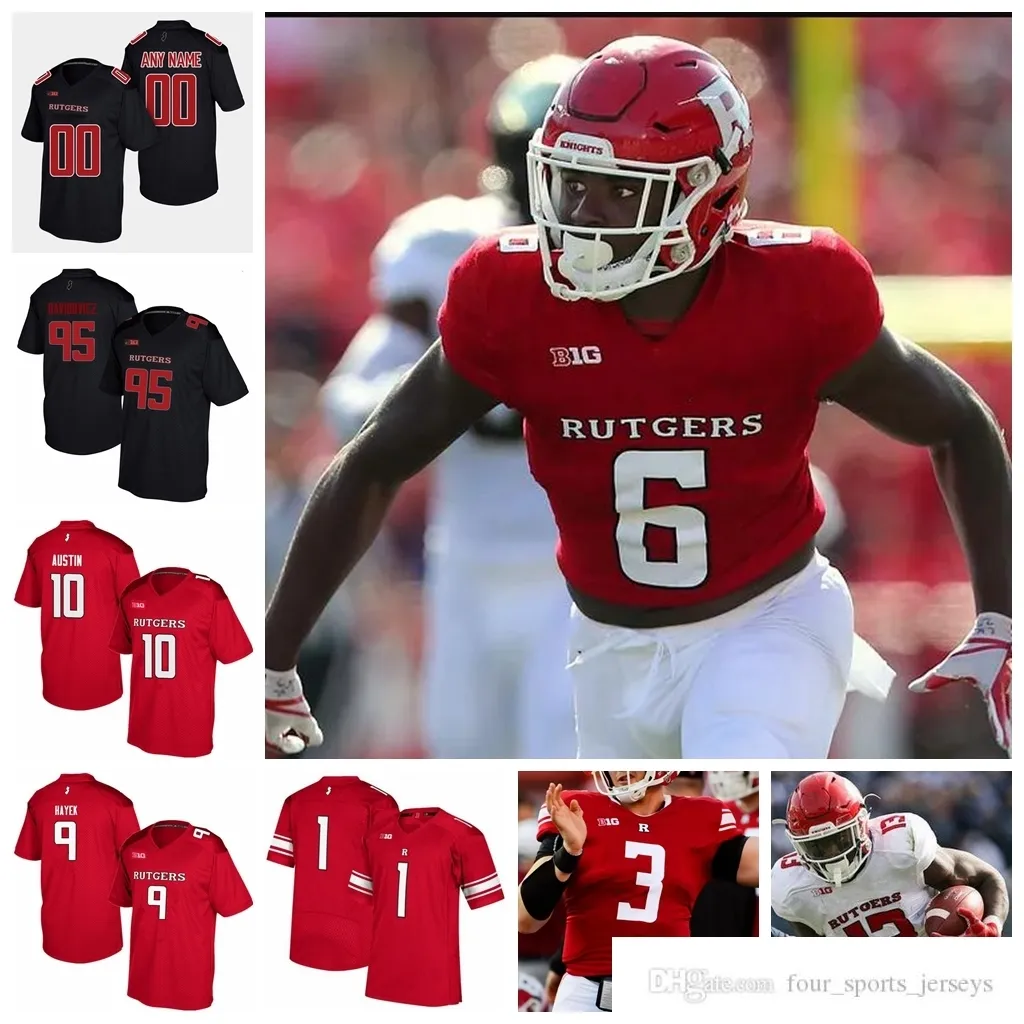 NCAA Rutgers Scarlet Knights College Football Jerseys - Christian ...