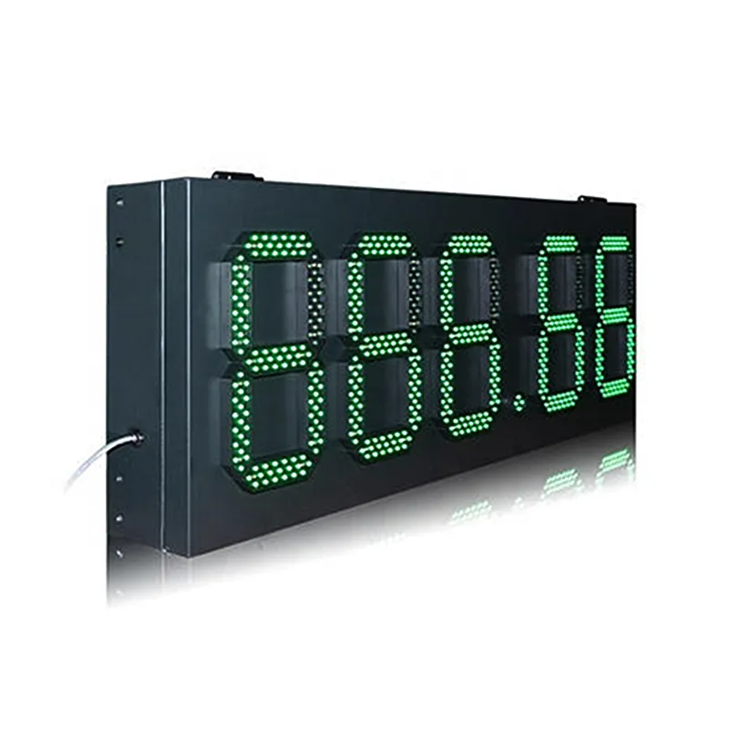 High Brightness Green LED Gas Price Sign - 10 Inch, IP53 Rainproof, 888 ...